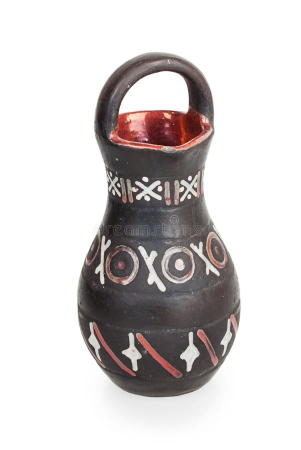 Dark clay vase stock image. Image of australia, isolated - 37462665