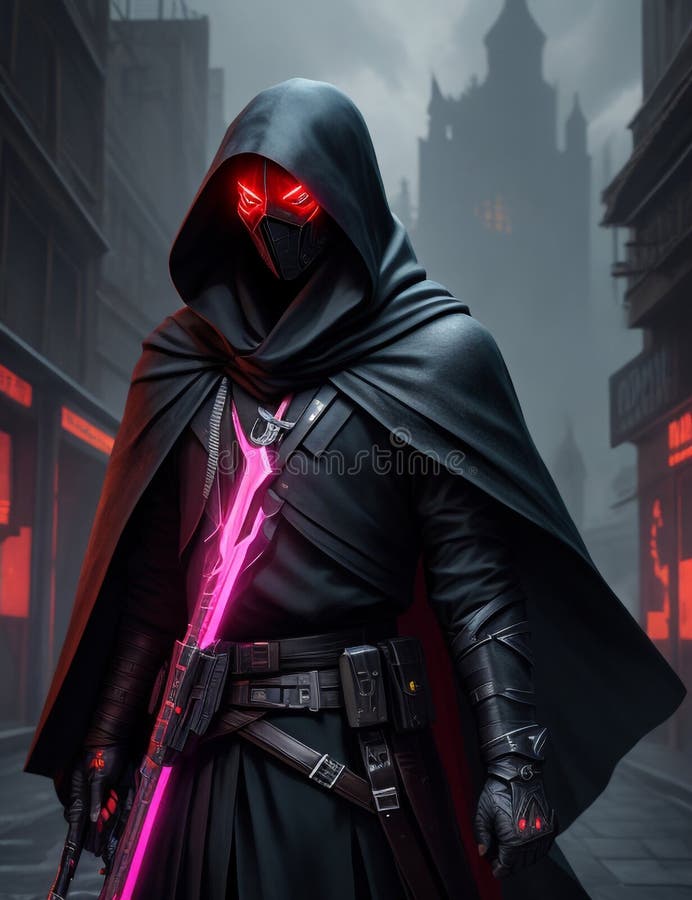 Dark assassin stock illustration. Illustration of assassin - 328792154