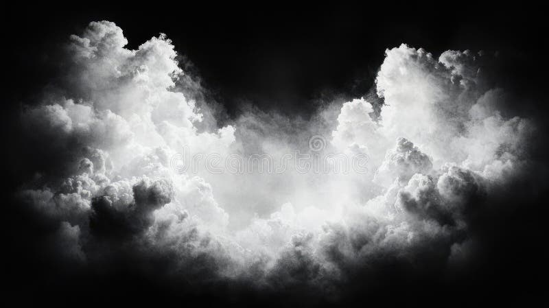 Dark Cloud Background with Dramatic Light Abstract Texture Stock Photo ...