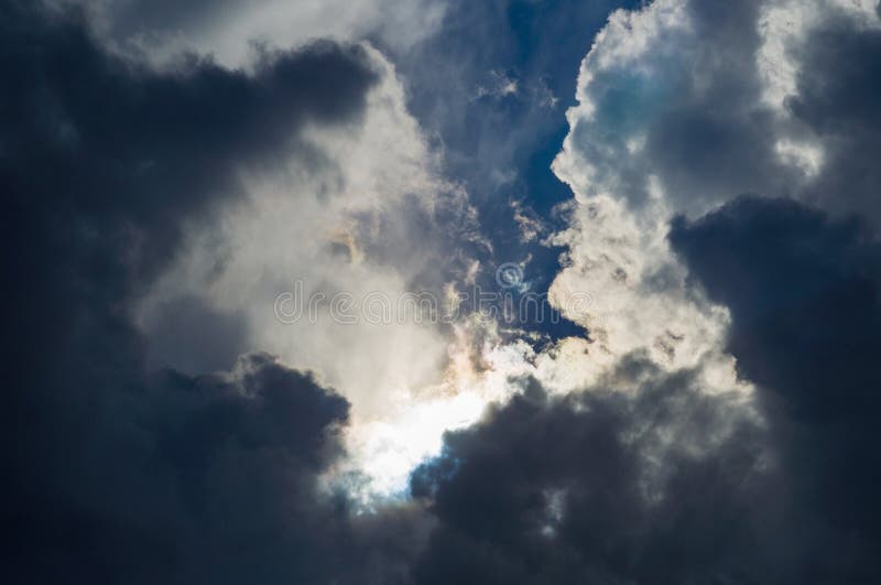 Dark clouds in bad weather stock photo. Image of weather - 115444068