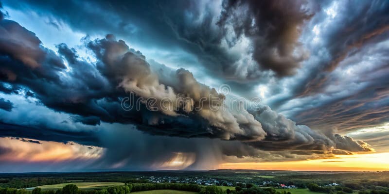 Dark Clouds Brewing a Foreboding Sky Signals an Approaching Storm ...