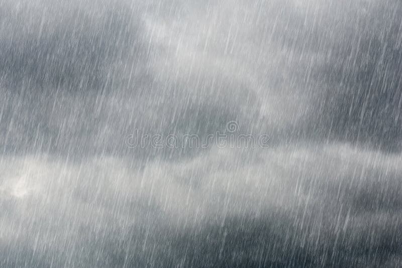 Rain falling from clouds stock image. Image of landscape - 111191217