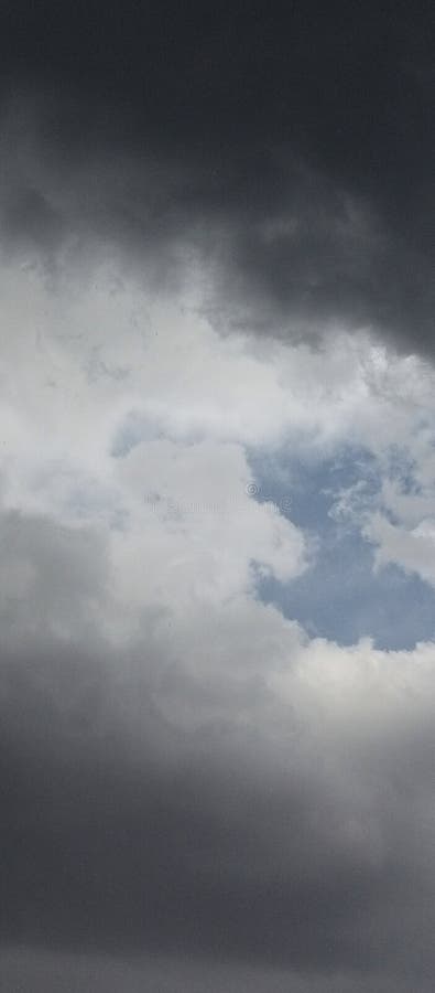 Dark Clouds Floating in the Sky Presenting a Wonderous Scene Stock ...