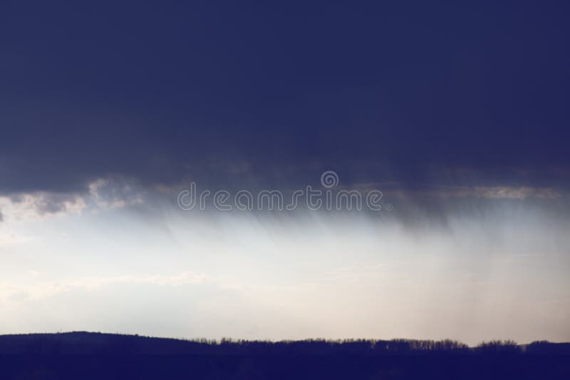 Sunset with dark clouds stock photo. Image of romantic - 231294438