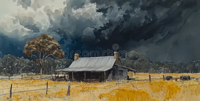 Dark Clouds are Gathering, Forming a Storm Panorama, Indicating a ...