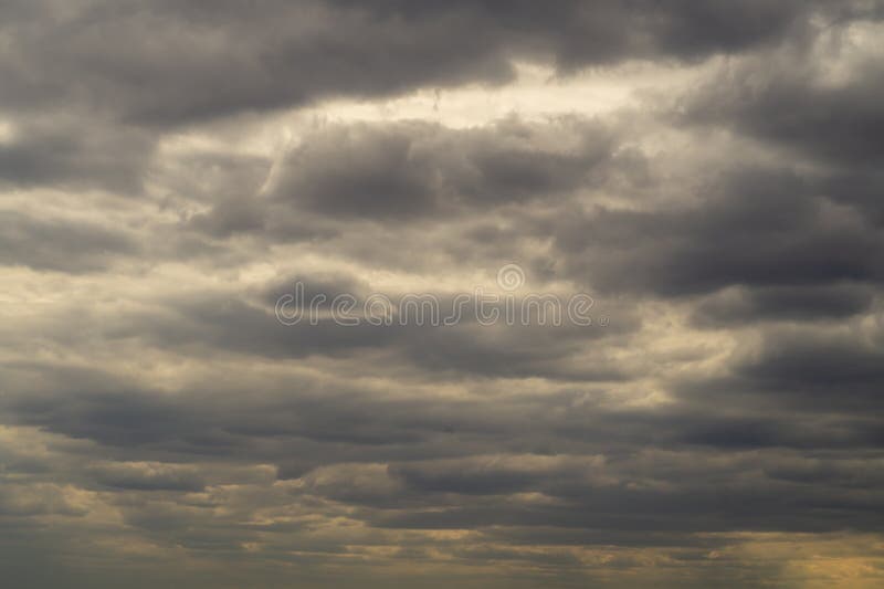 Dark Clouds, Gloomy Sky, the Sky is Gloomy, the Sky in Bad Weather Over ...