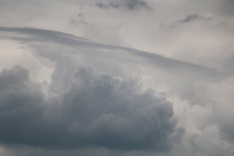 Beautiful Dark Clouds at the Sky Stock Photo - Image of pattern ...
