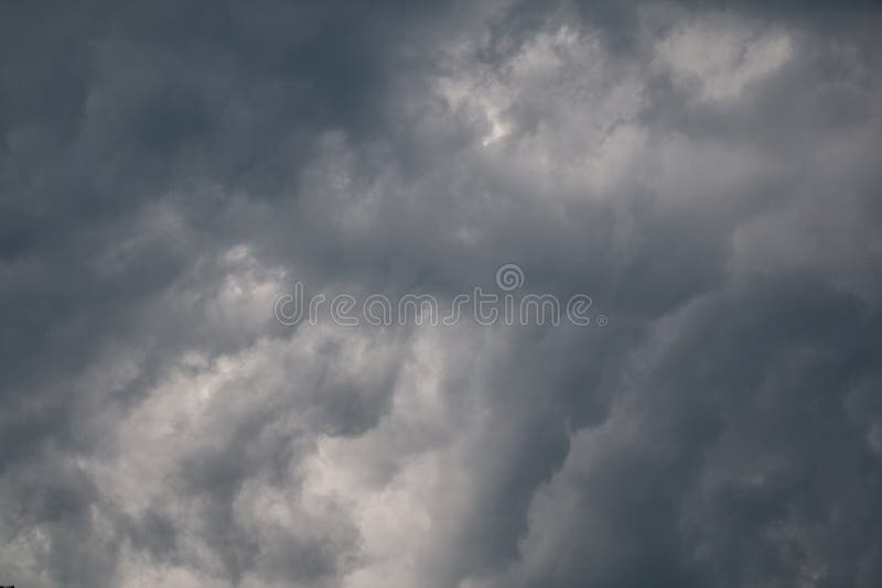 Dark Clouds in the Sky before the Storm Stock Photo - Image of cloud ...