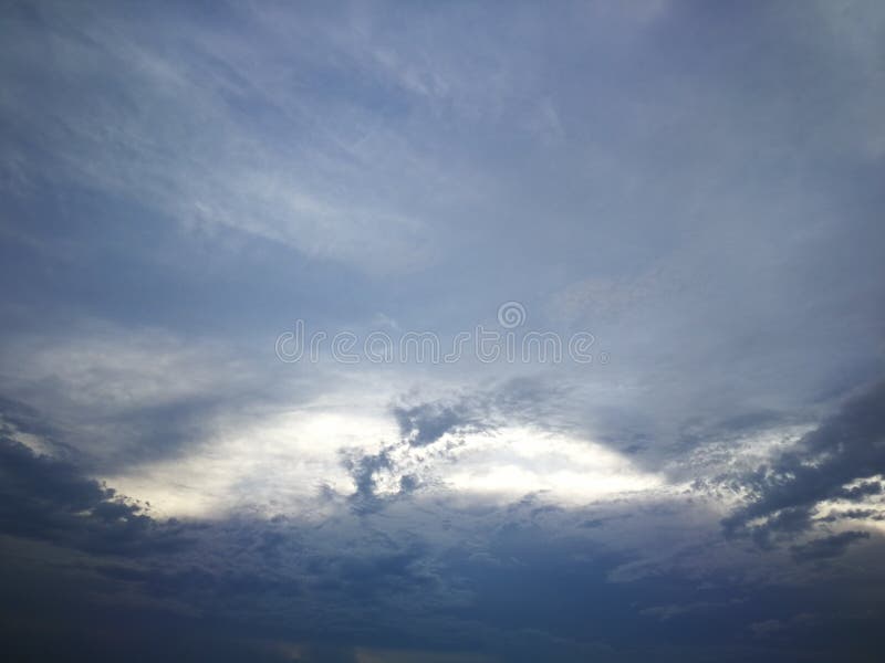 Dark and Cloudy Sky in Rainy Season Stock Photo - Image of atmosphere ...