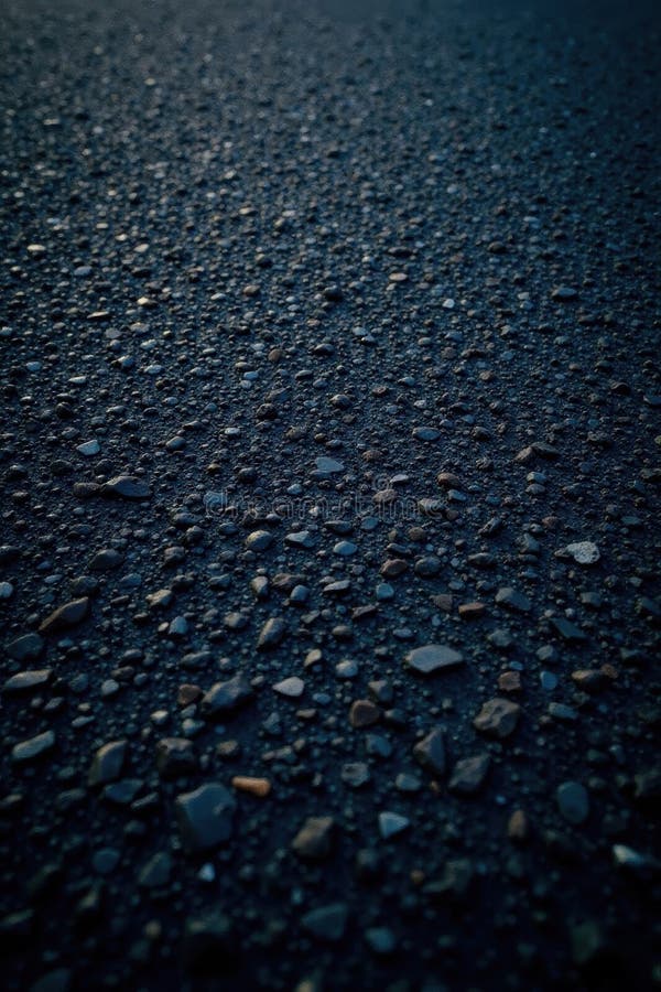 Dark Coarse Asphalt Texture Fine Cracks Surface Pattern Black Stock ...