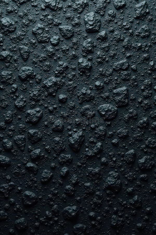 Dark, Coarse Grained Black Stone; Uneven, Textured Surface , Design ...