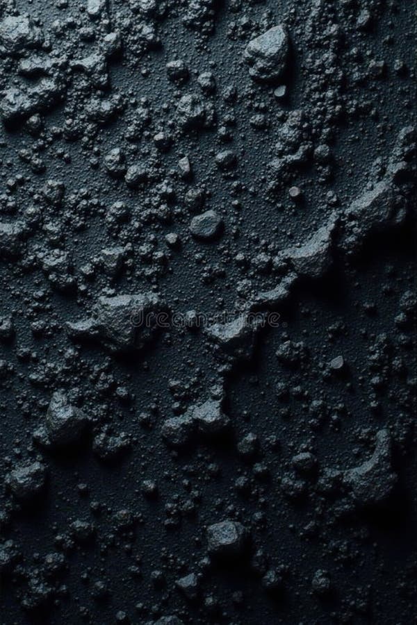 Dark, Coarse Grained Black Stone; Uneven, Textured Surface , Heavy ...