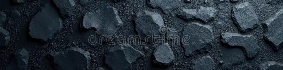 Dark, Coarse Grained Stone Texture Deep Shadows Accentuate Rough ...