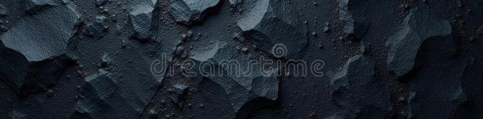 Dark, Coarse Grained Stone Texture Deep Shadows Accentuate Rough ...