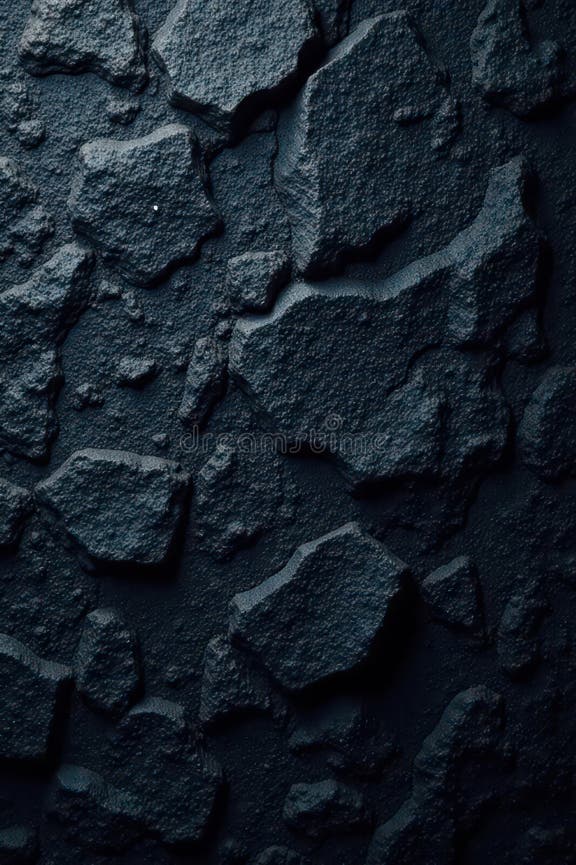 Dark, Coarse Grained Stone Texture; Rugged, Uneven Surface , Background ...