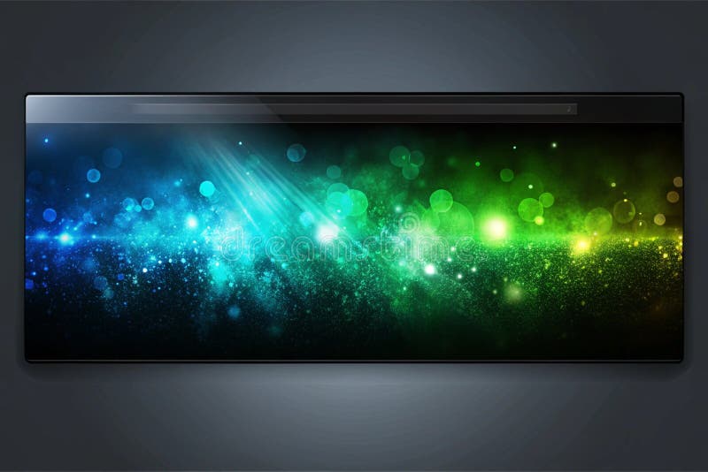 Dark Color Gradient Background, Green Blue Lights on Grainy Black ...