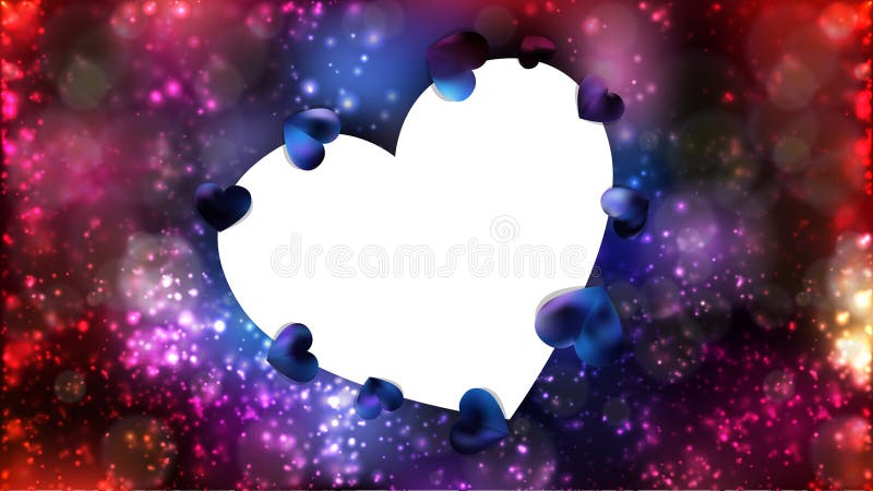 Dark Color Heart Background Illustrator Stock Vector - Illustration of ...