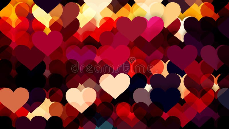 Dark Color Heart Background Illustrator Stock Vector - Illustration of ...