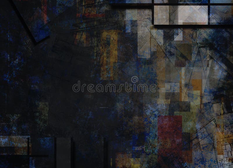 Dark Abstract stock illustration. Illustration of retro - 126331313