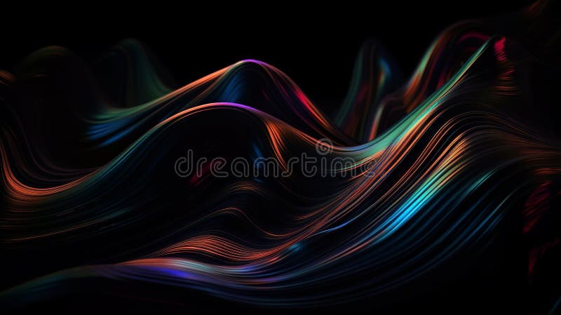 Dark Colors Petroleum Abstract Digital Background Stock Illustration ...