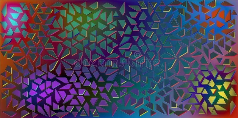 Dark Colors Vector of Small Black Triangles on Colorful Background ...