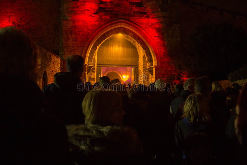 Lighted Castle editorial photography. Image of purple - 121365262