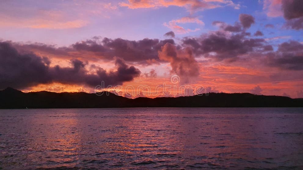 The dark is coming stock photo. Image of sunset, reflection - 373908522