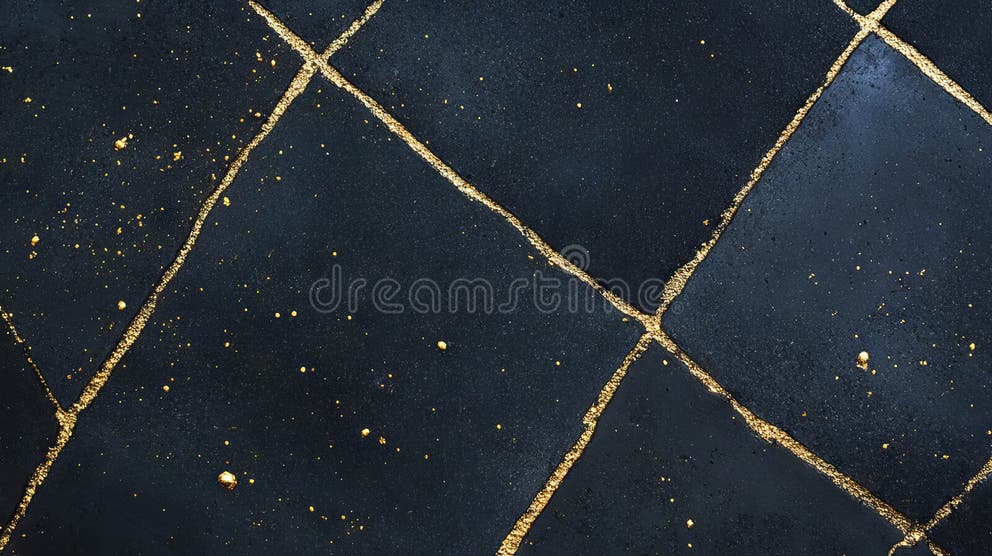 Dark Concrete Texture with Gold Wire Mesh Pattern for Design ...