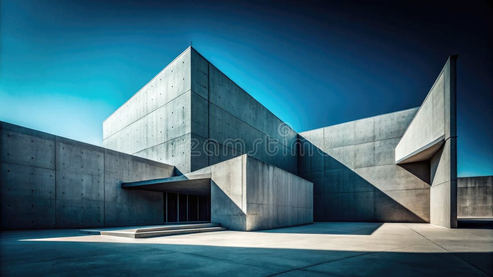 Dark Concretes Minimalist Geometry Sharp Angles and Clean Lines Define ...