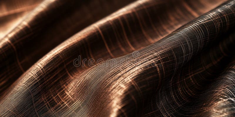 Dark Copper Metallic Texture Subtle Sheen Fine Linear Patterns Stock ...