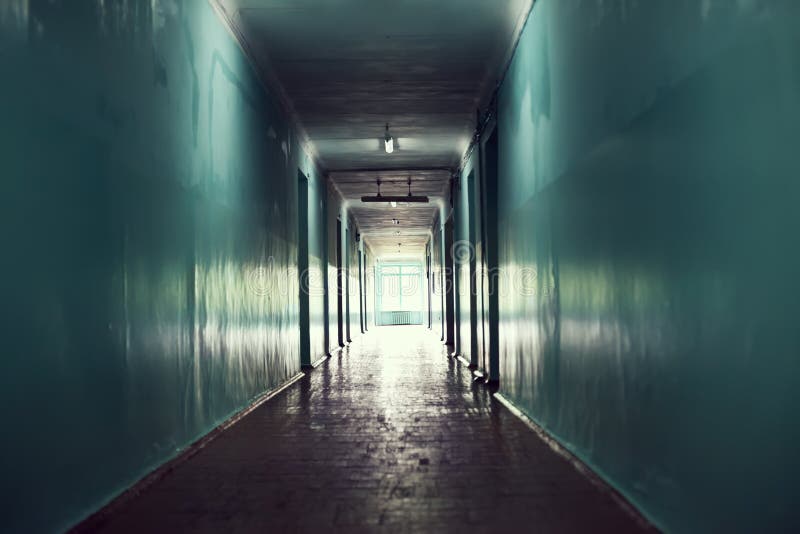 Dark corridor stock photo. Image of concept, interior - 21462972