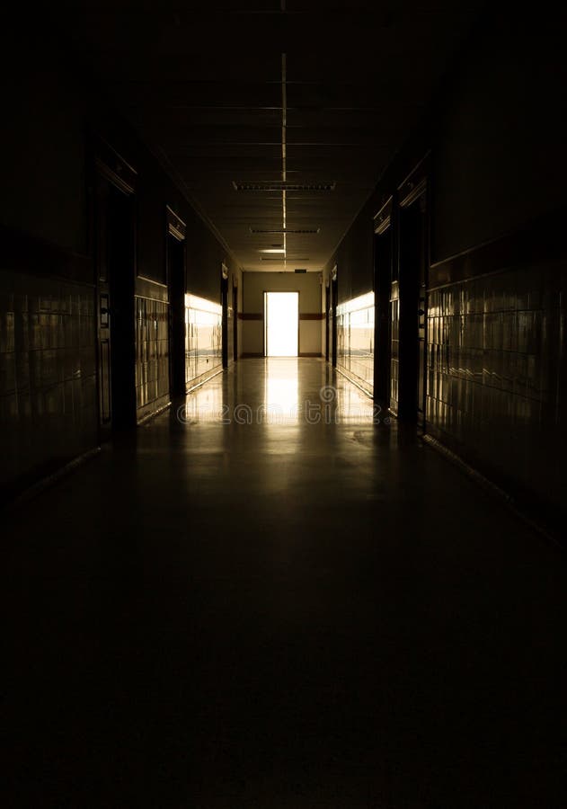 Dark corridor stock photo. Image of concept, interior - 21462972
