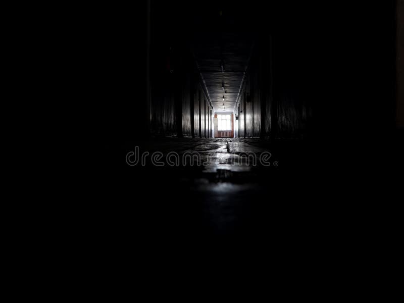 Light at the End of the Corridor Stock Photo - Image of depression ...