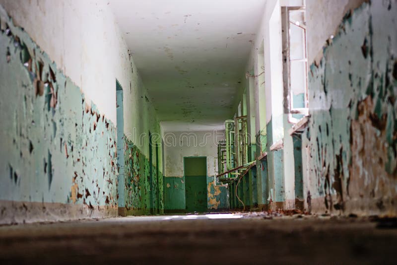 Dark Corridor, Light and Shadow, Mysterious Place Stock Image - Image ...