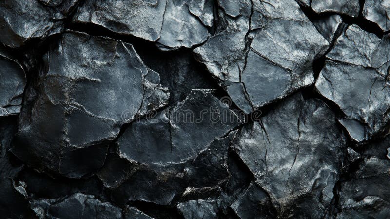 Dark Cracked Rock Surface Texture Background Stock Illustration ...