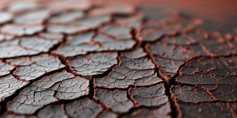 Dark Cracked Surface of Dried Clay Texture for Background Design Stock ...