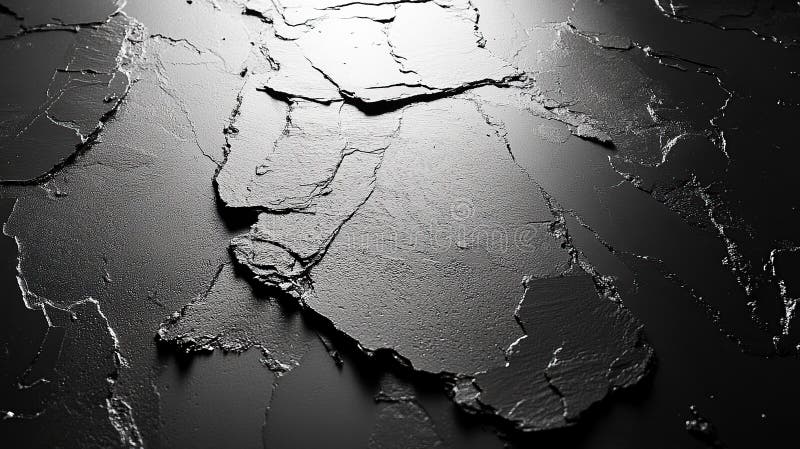 Dark Cracked Surface Texture Stock Illustration - Illustration of paint ...