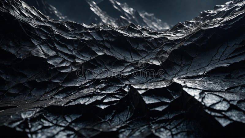Dark and Cracked Terrain Depiction with Sharp Textures and Shadows ...