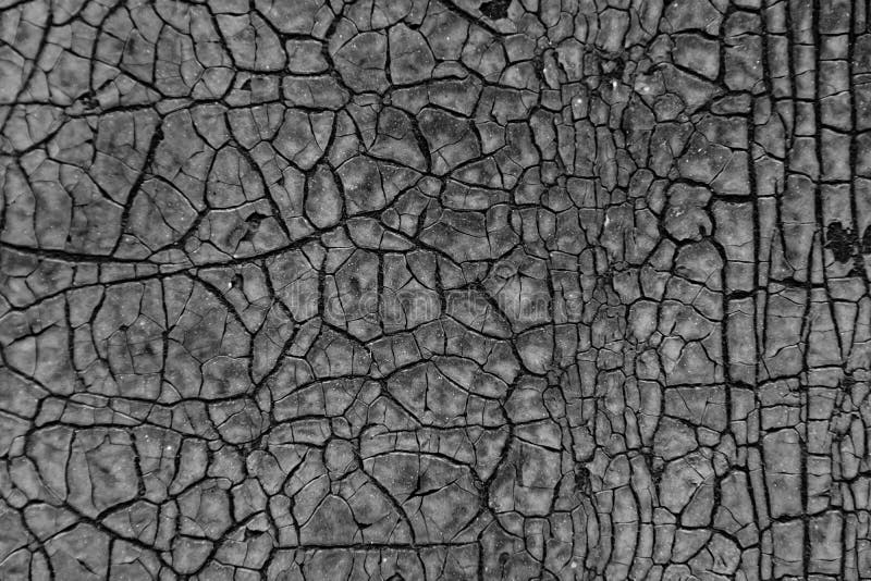 Dark Cracked Texture Background. Old Sheet of Rubber. Stock Image ...