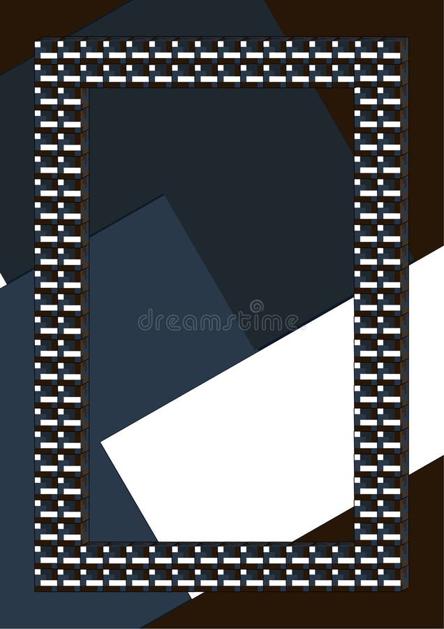 Creative Frame with Ethnic Feathers. Stock Illustration - Illustration ...