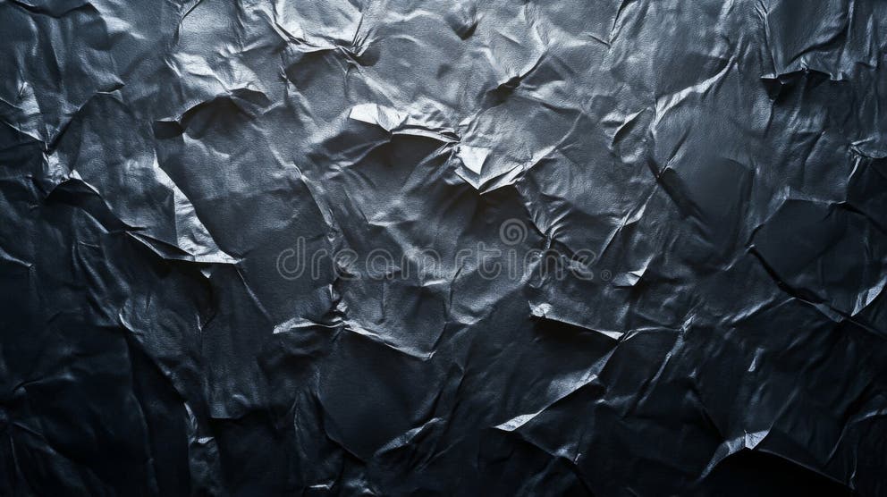 Dark Crinkled Metallic Surface Texture Abstract Stock Illustration ...
