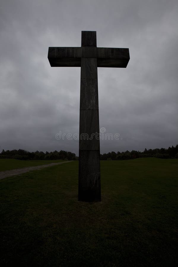 Dark Cross stock image. Image of cloud, cloudscape, cross - 11100839