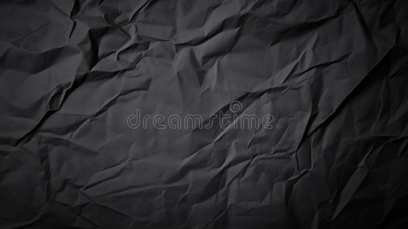 Dark Crumpled Paper Creating a Textured Background Effect Stock Image ...