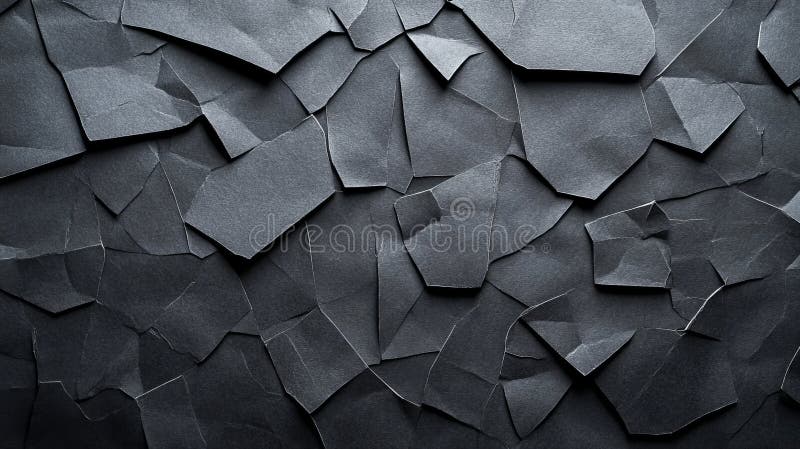 Dark Crumpled Paper Texture Background, Abstract Pattern of Torn and ...