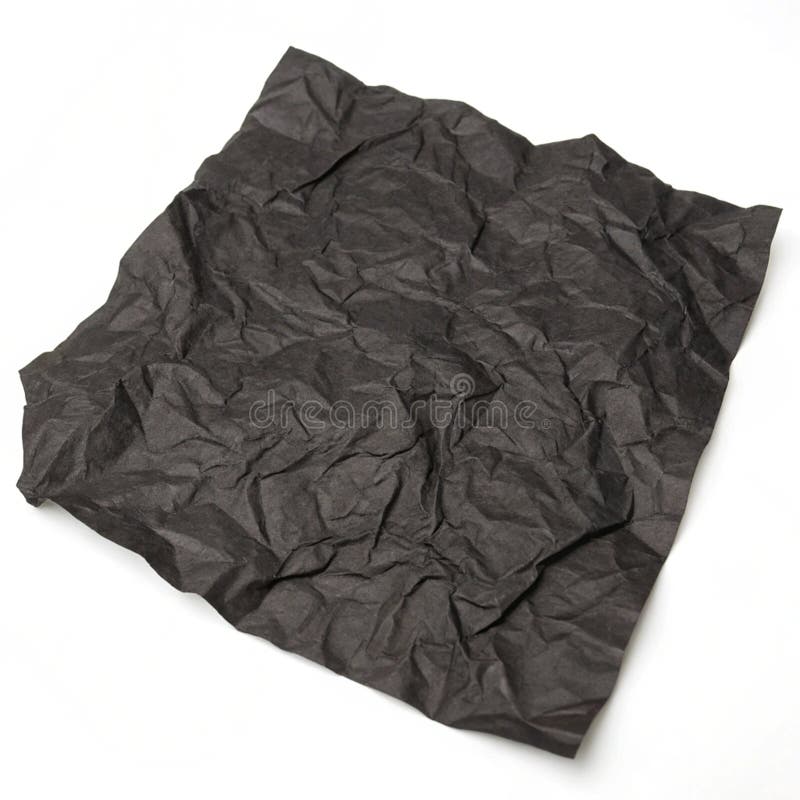 Dark Crumpled Paper Texture Stock Illustration - Illustration of dark ...