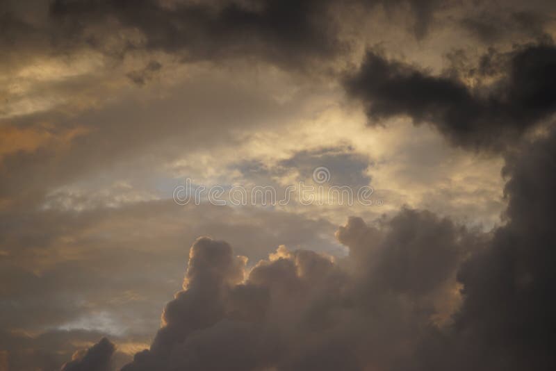 Dark Cumulus Clouds Against the Blue Sky Stock Photo - Image of cloudy ...