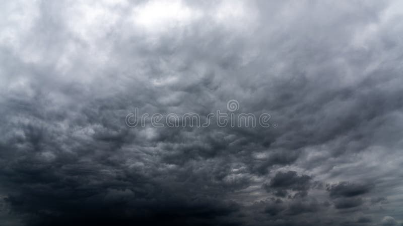 Dark Cumulus Thunderstorm Clouds Background Stock Image - Image of ...