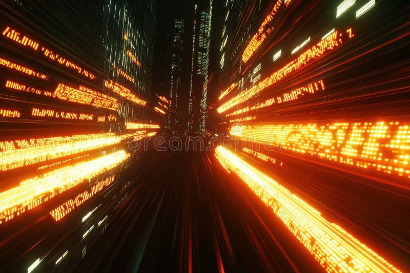 Dark Cyber Style Background with Risk Probability Visualization Stock ...