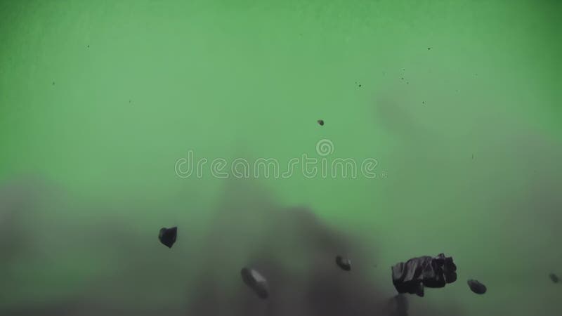 Ground Explosion with Debris on Green Screen Stock Footage - Video of ...