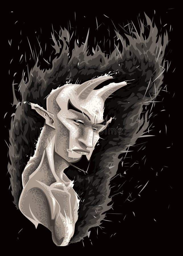 Dark Demon stock vector. Illustration of isolated, horror - 16555074